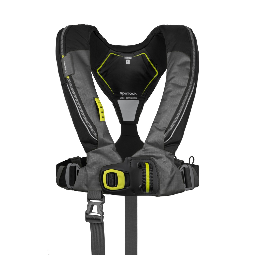 Spinlock DeckVest 6D - Black Automatic inflatable life jacket - Ruoto ...