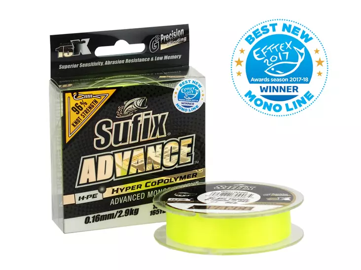 Sufix Advance Hi-Viz Yellow 150m - Ruoto.com webstore