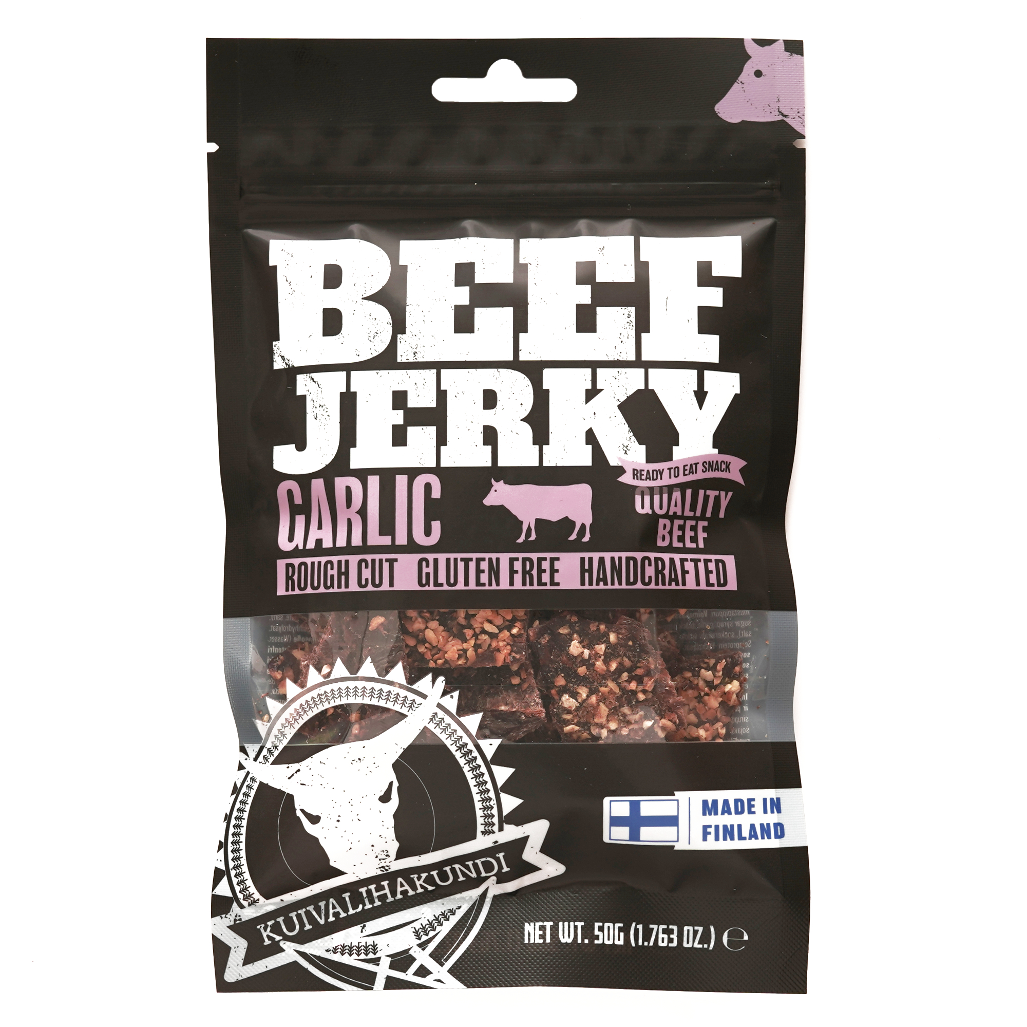 Kuivalihakundi Beef Jerky Garlic - Ruoto.com webstore