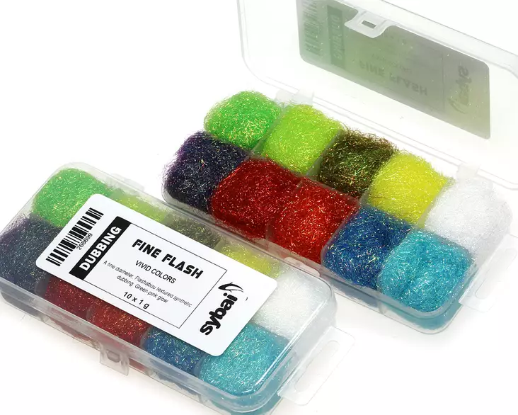 Sybai Fine Flash Dubbing Box Vivid Color Dubbing assortment - Ruoto.com ...